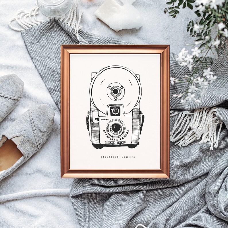 Starflash Camera Illustration | Camera Art | Fine Art | Digital ...