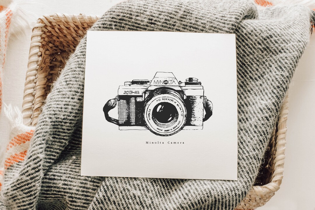 Minolta Camera Illustration | Camera Art | Fine Art | Digital Download ...