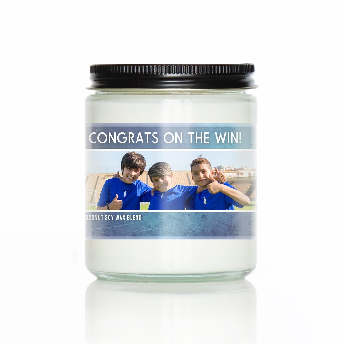 Custom Choose Your Photo, Text, Scent 6oz Scented Candle, Gifts Husband ...