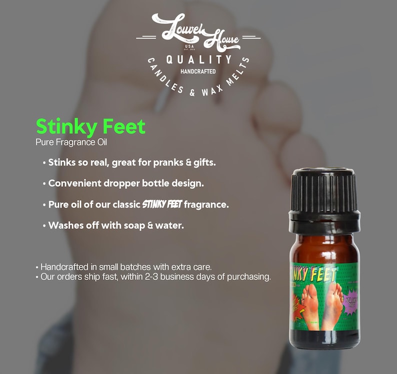 Stinky Feet 0.2oz Pure Fragrance Oil - Etsy
