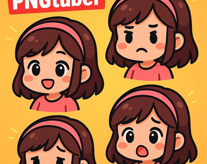 Custom Pngtuber Avatar for Twitch Streamers, Discord, Youtube, Tiktok ...