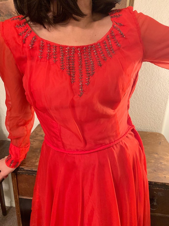 RED MAJESTY - Vintage Gown - Gem