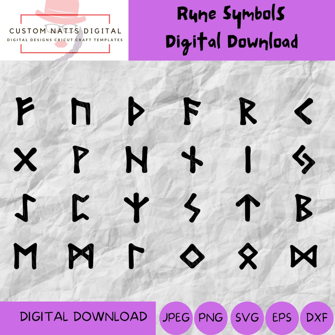 Runes Alphabet Elder Futhark Scandinavian Runes Rune Symbols Rune ...