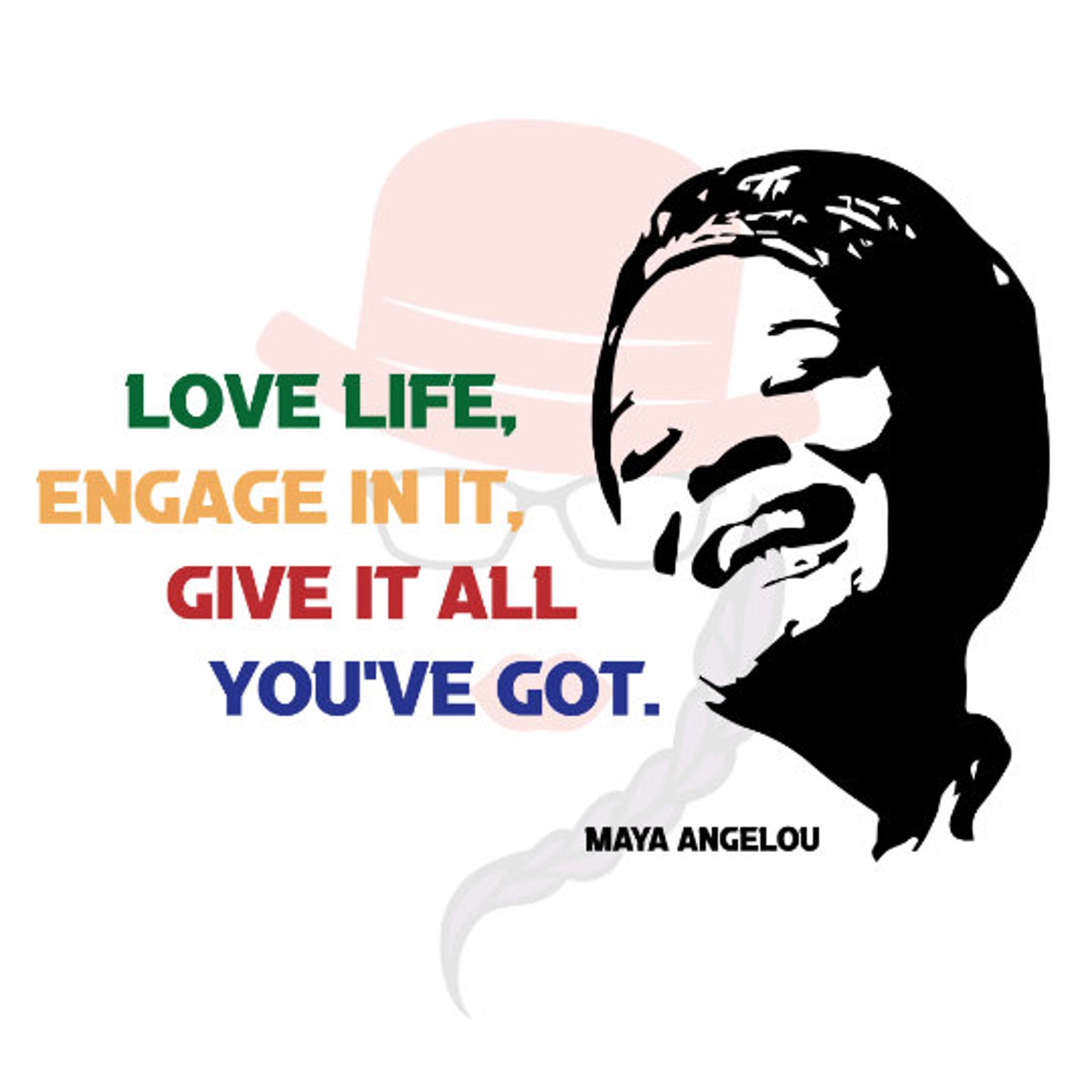 Maya Angelou Quote SVG. Black History Month SVG PNG Cricut, Silhouette ...