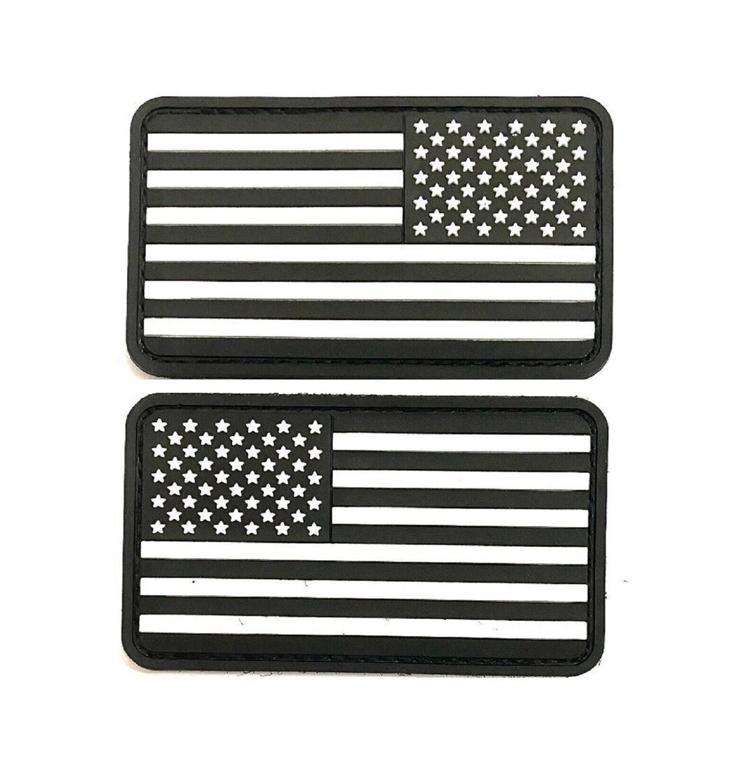 PVC USA Flag Patch Tactical Morale Patch Hook and Loop Backing - Etsy