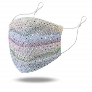 Bling Face Mask With Rhinestone Fashion Mask - Etsy