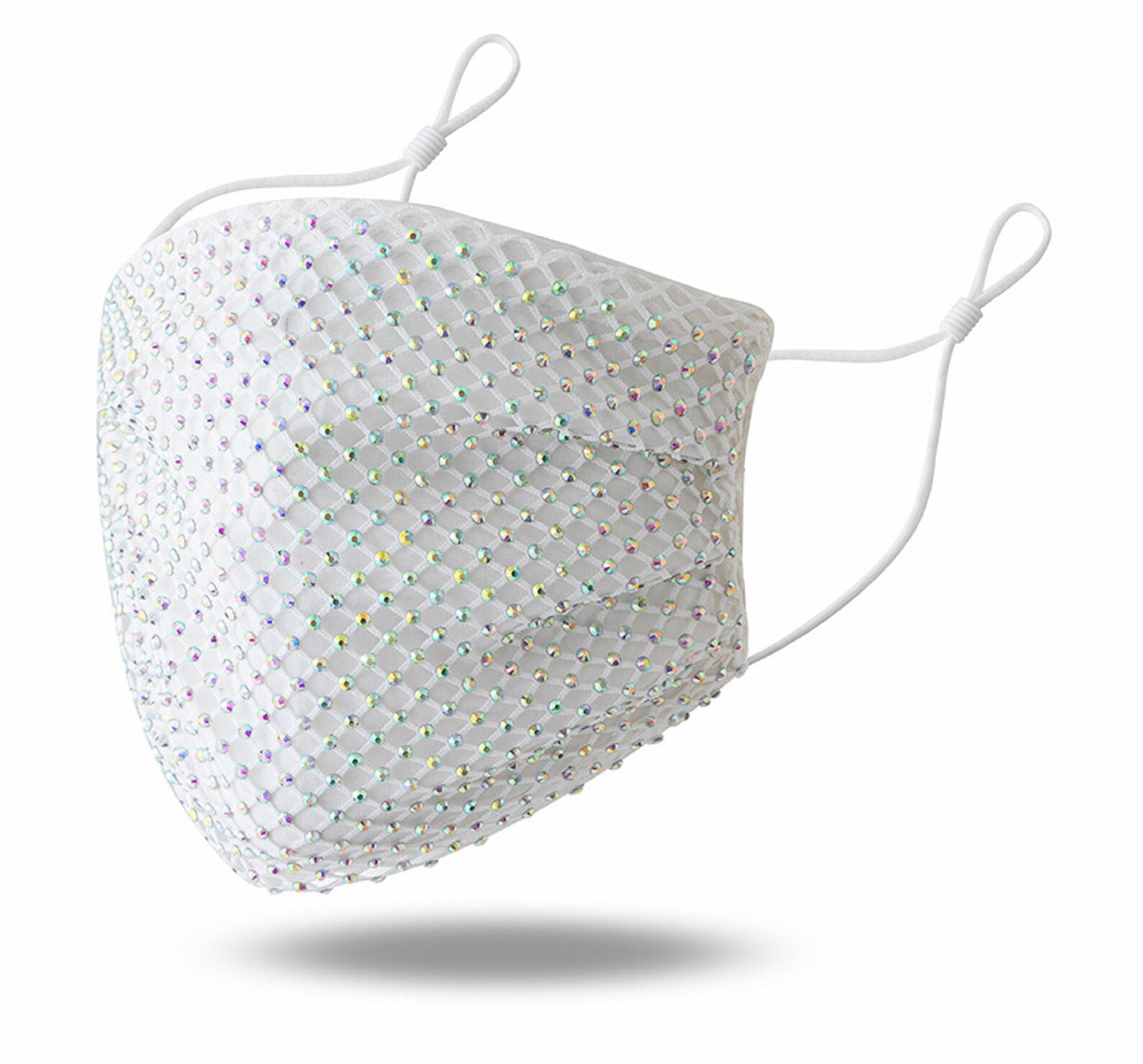 Bling Face Mask With Rhinestone Fashion Mask - Etsy