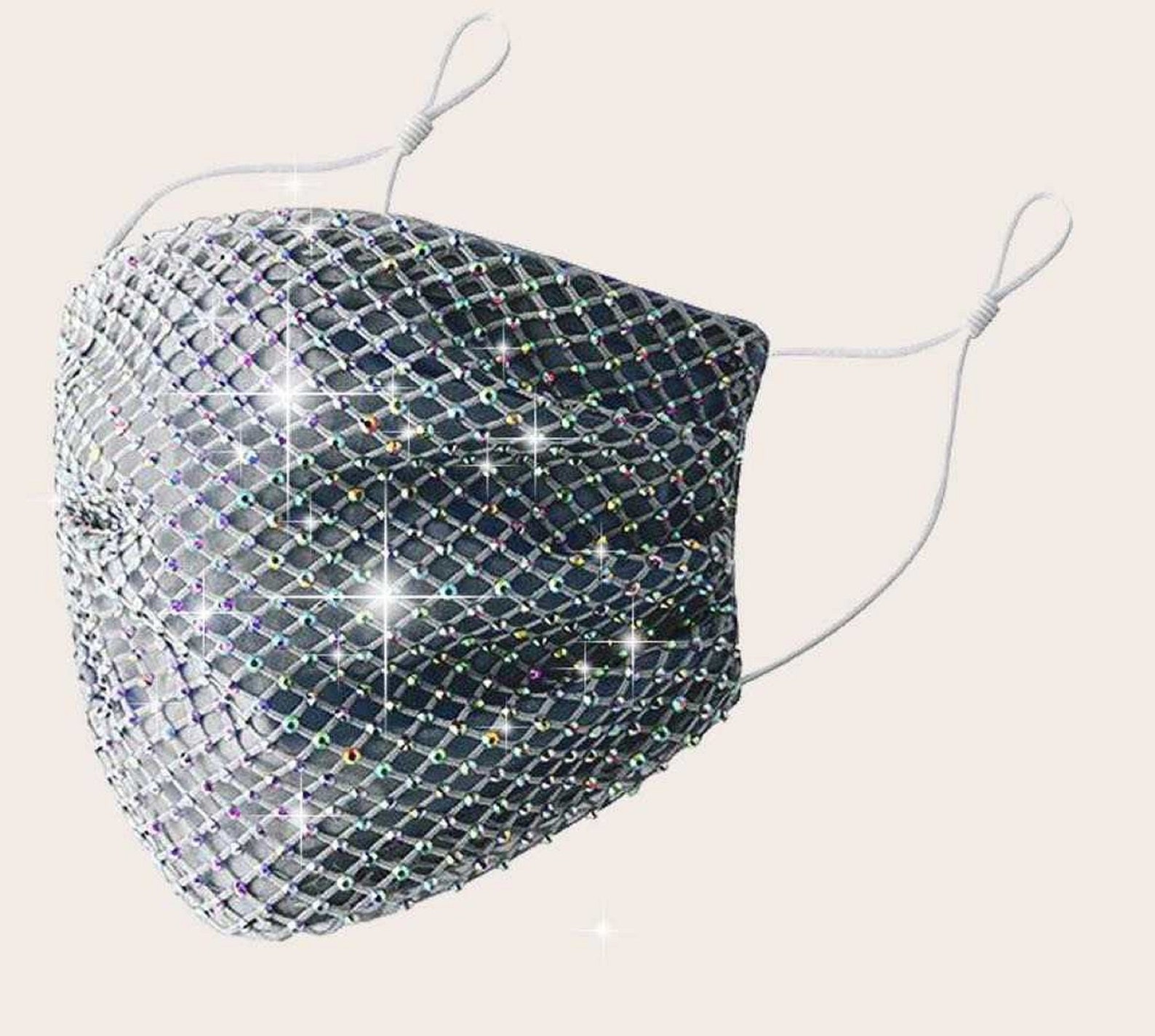 Bling Face Mask With Rhinestone Fashion Mask - Etsy