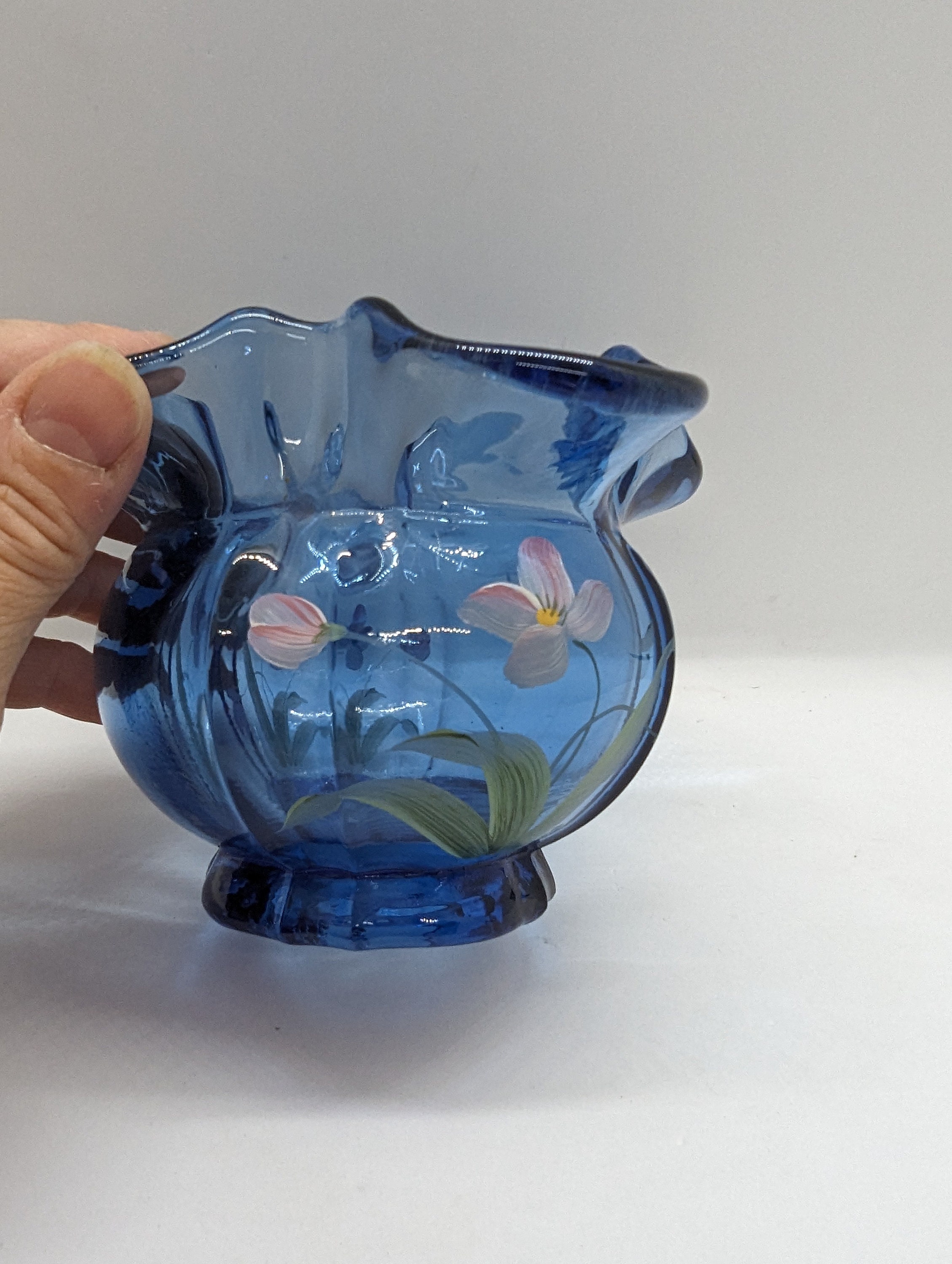 Fenton Blue Class Dish. This is a Small Blue Glass Dish That - Etsy