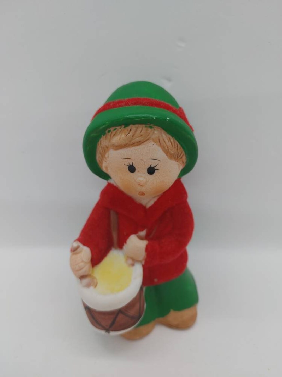 Cute Vintage Little Drummer Boy Christmas Bell. Hand Painted Made in ...