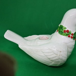 Vintage Fitz and Floyd Dove Candlestick Holders. These Were Hand Painted and Made in Japan for ...