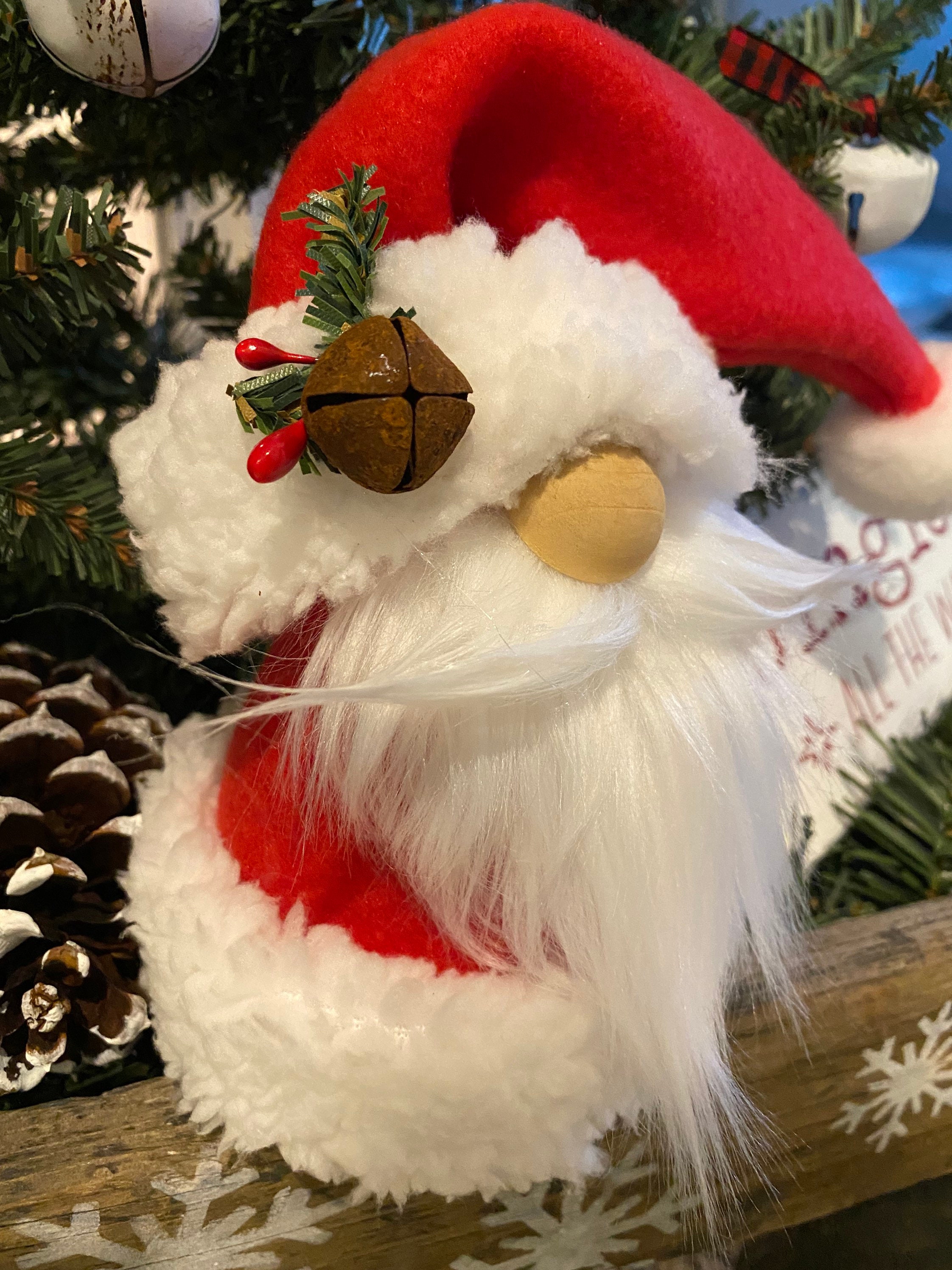 Santa Gnome Handmade Gnome Christmas Winter Gnome Hohoho - Etsy