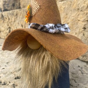 Farmer Gnome Scarecrow Gnome Handmade Gnome Hillbilly Fall Gnome - Etsy