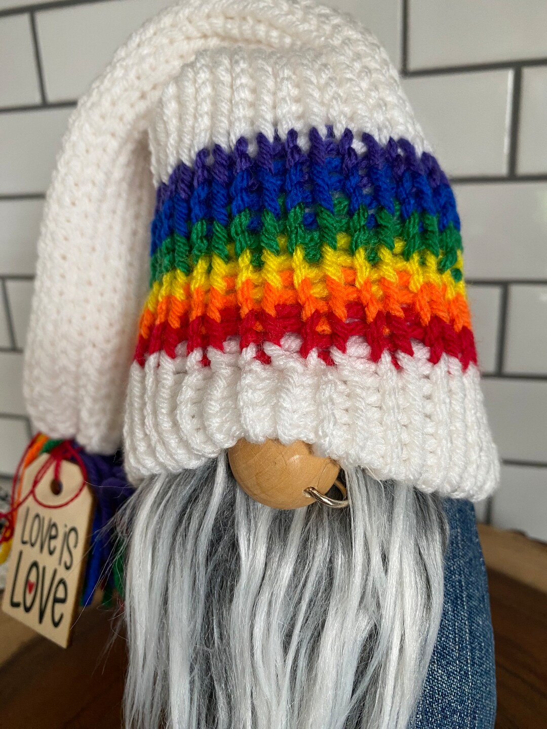 Rainbow Gnome Handmade Pride Gnome Love is Love Nose Ring - Etsy