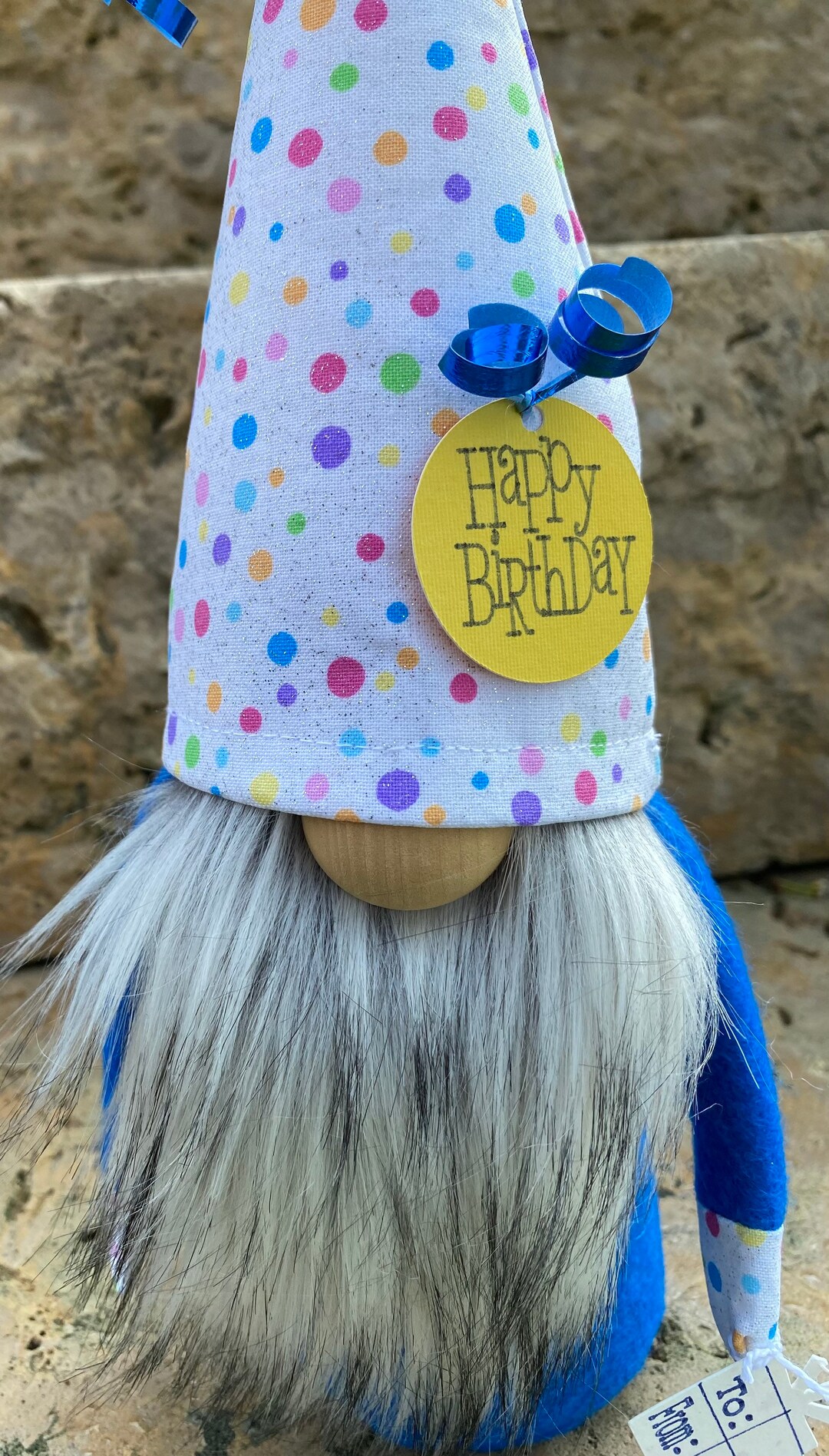 Happy Birthday Handmade Gnome Present Love Gift Gnome - Etsy