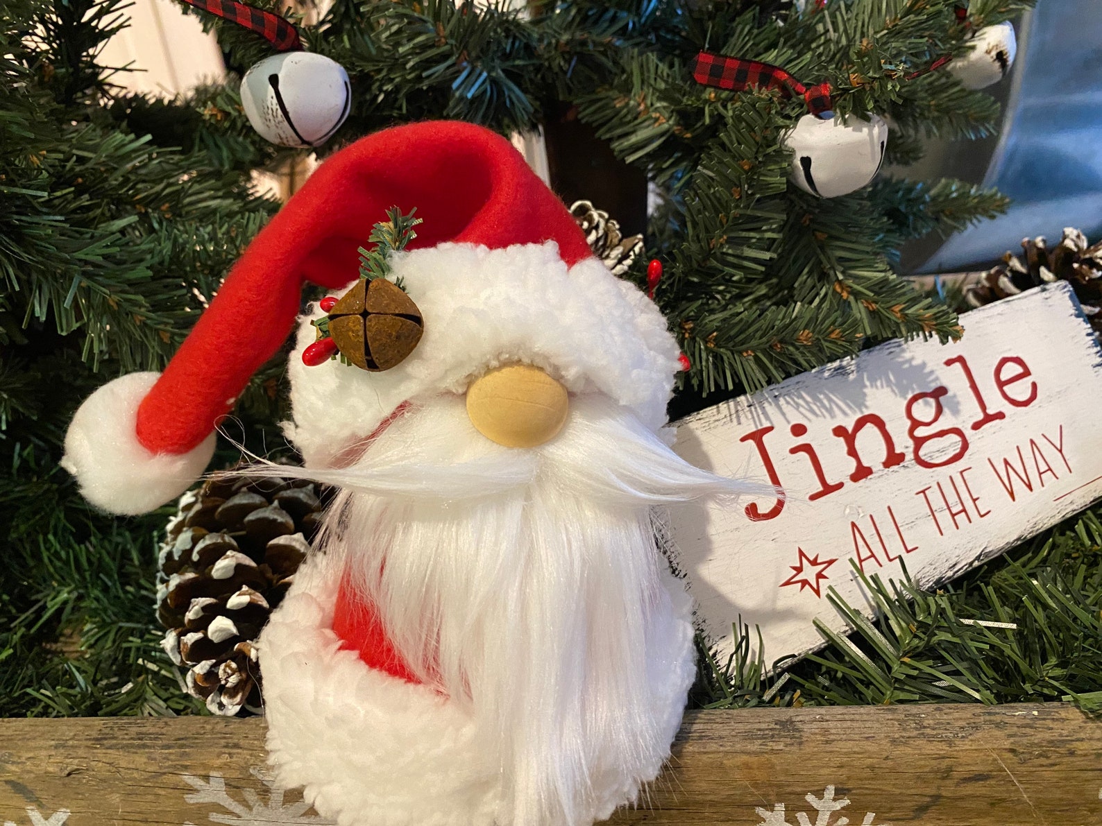 Santa Gnome Handmade Gnome Christmas Winter Gnome Hohoho - Etsy