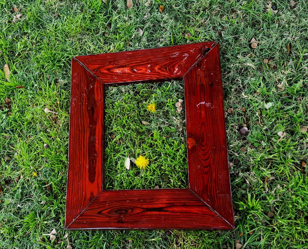 Red Shou Sugi Ban Frame - Etsy