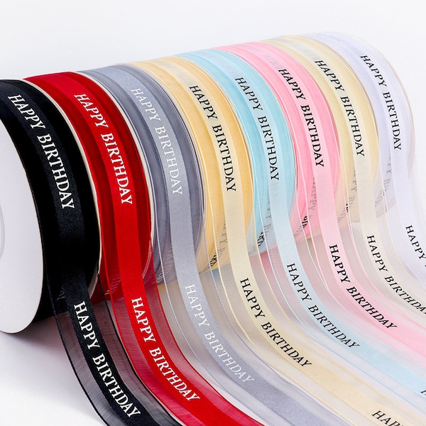 Happy Birthday Ribbon - Etsy