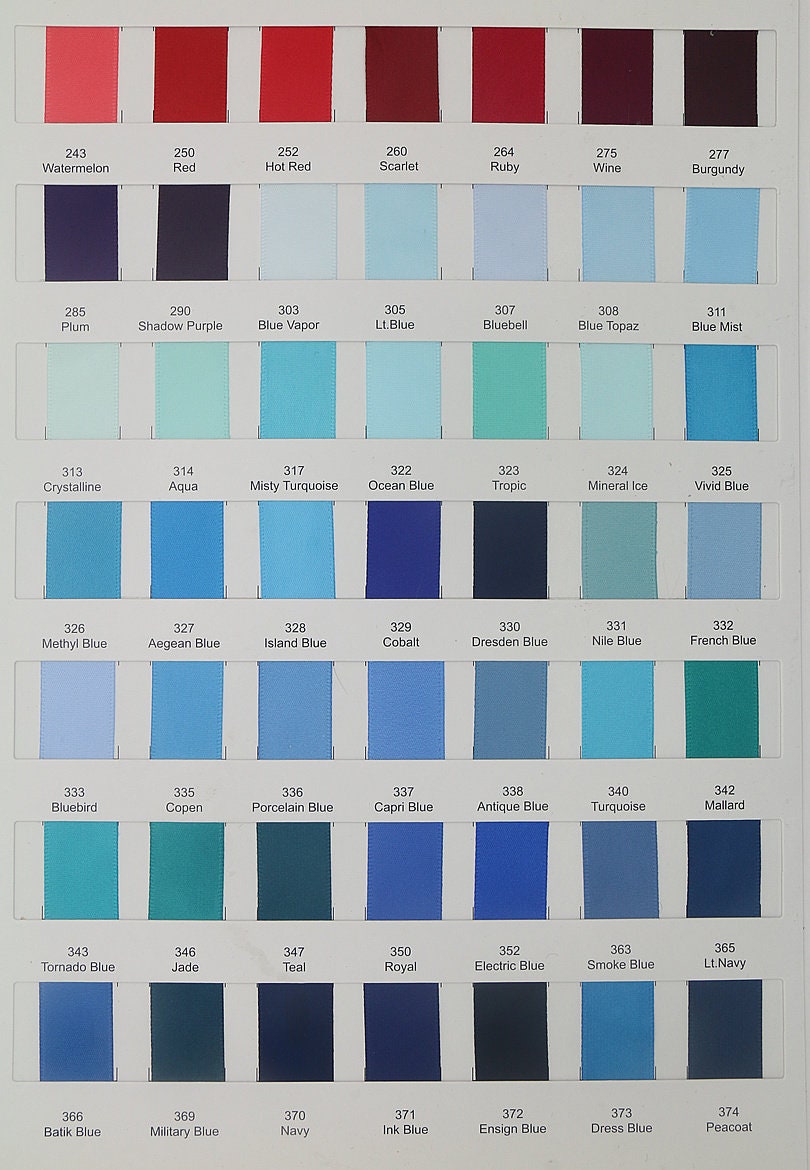 DUWES 196 Colors Various Size Options Top Quality Solid Color - Etsy