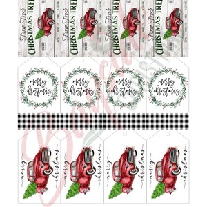 Farmhouse Style Christmas Tags Rustic Gift Tags Rae Dunn | Etsy