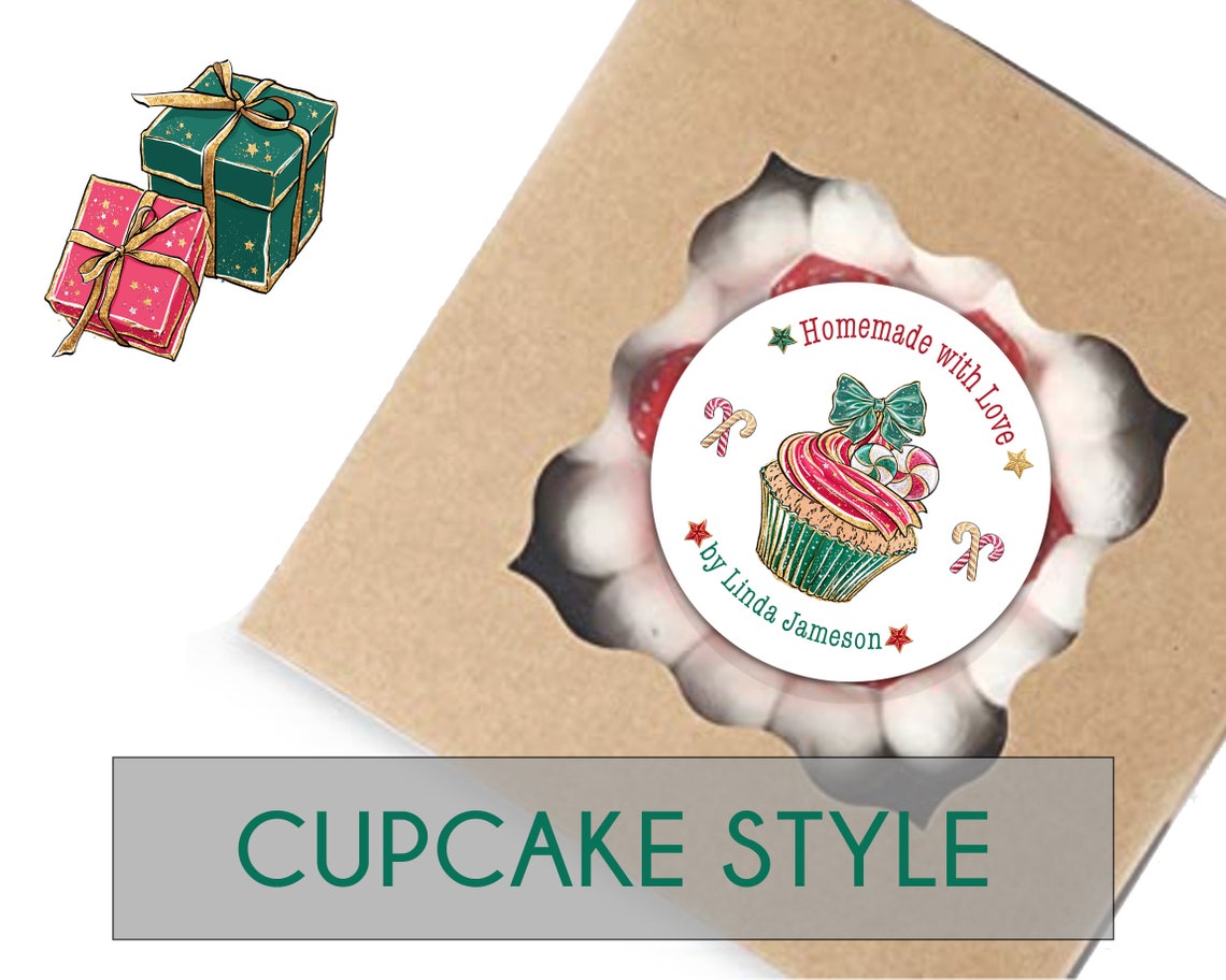 Homemade With Love Baking Stickers Personalized Baking - Etsy