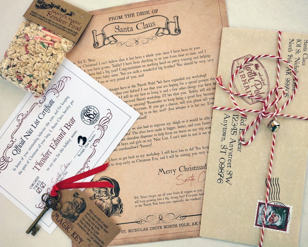 Santa Letter Believe in Santa, Santa Letter Bundle, Bundle Includes ...