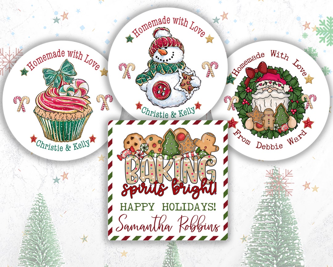 Homemade With Love Baking Stickers | Personalized Baking Sticker | From ...