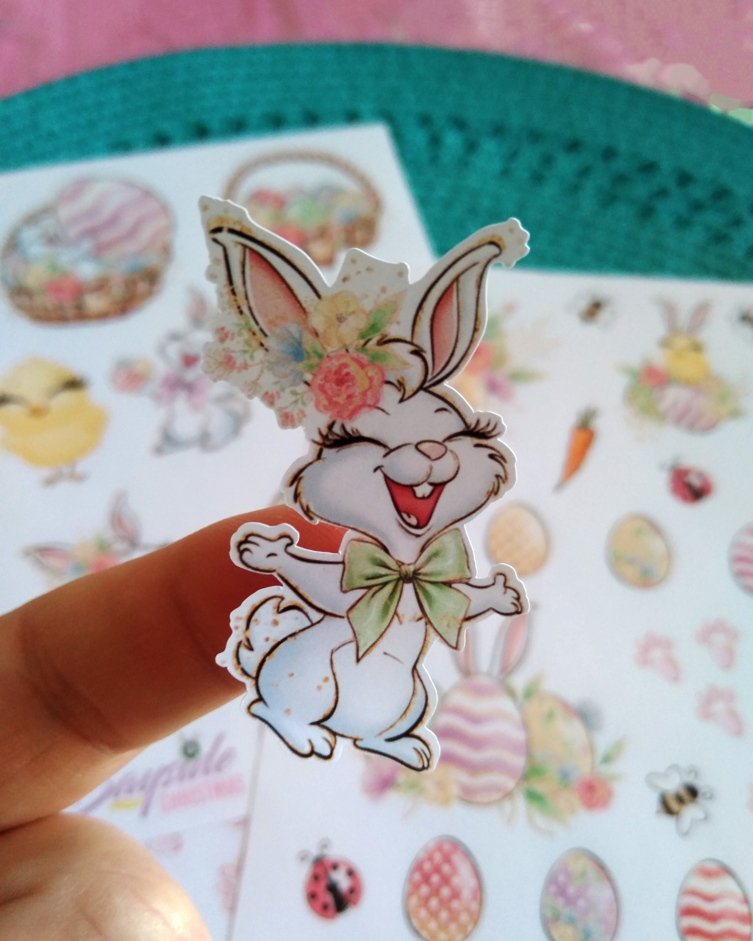 Easter Bujo Sticker Sheet Bullet Journal Stickers Card | Etsy