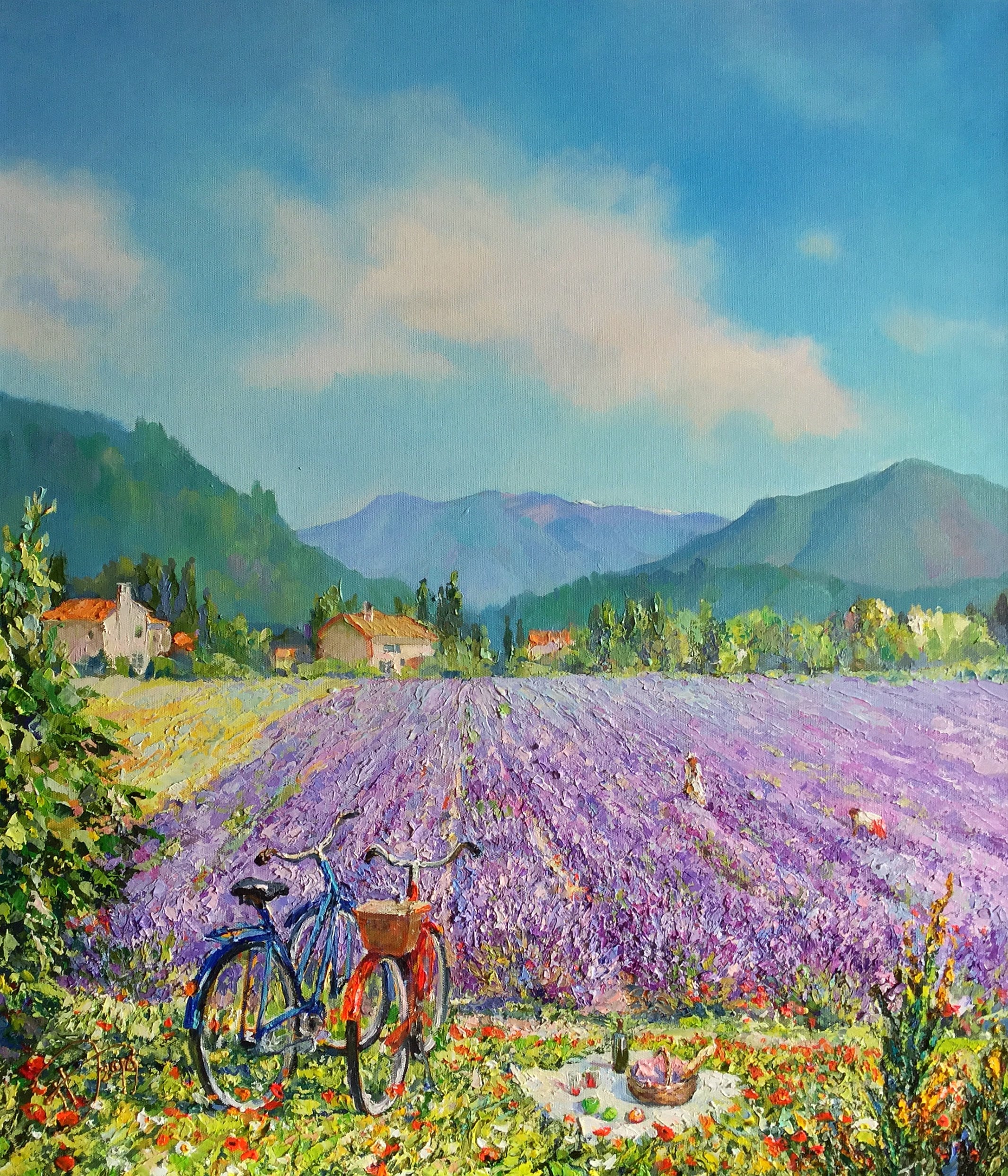 Provence Landscape Painting on Canvas Original Art Rural | Etsy