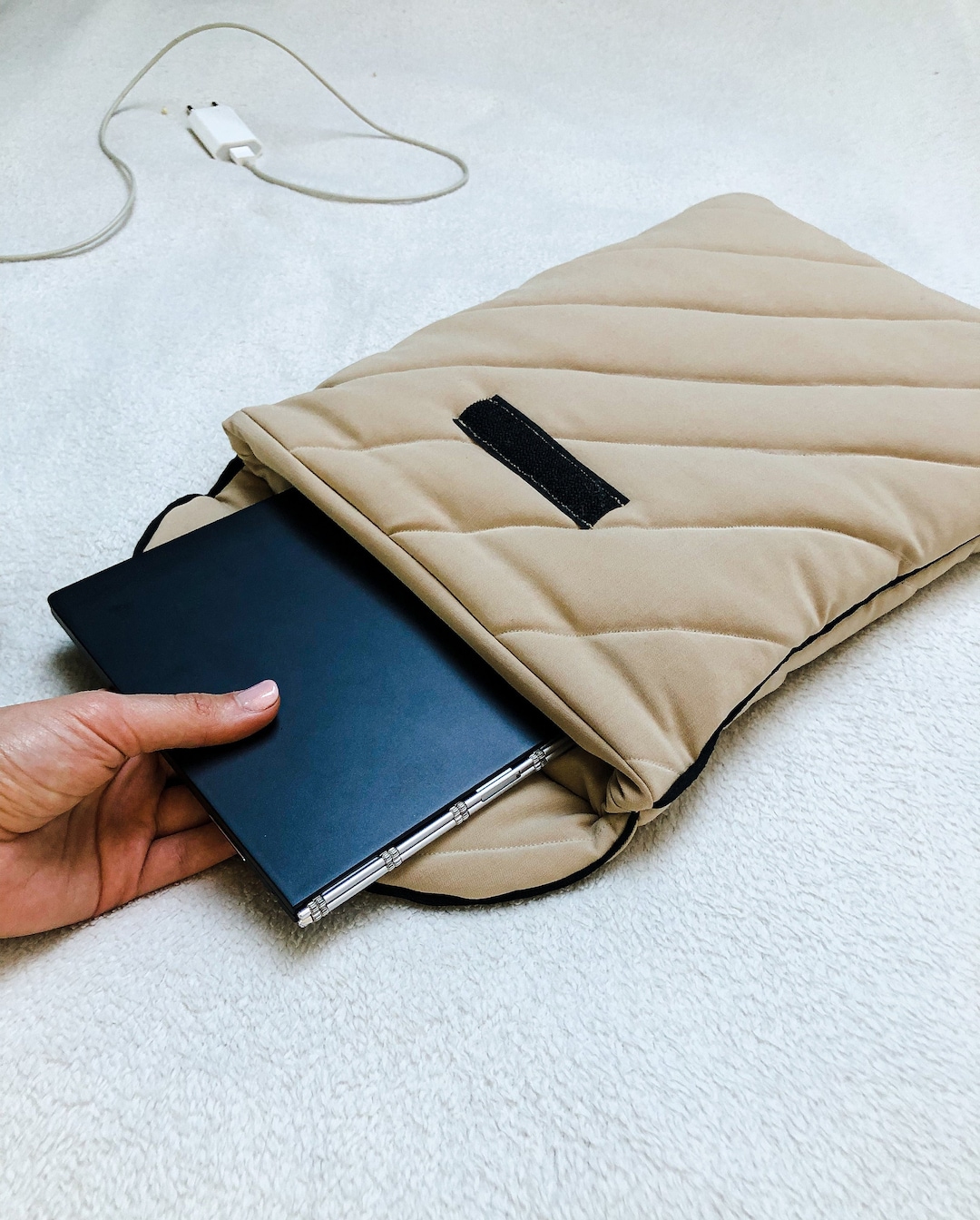 Puffer Laptop Sleeve, Soft Puff iPad Case, MacBook Air Sleeve, Quilted ...