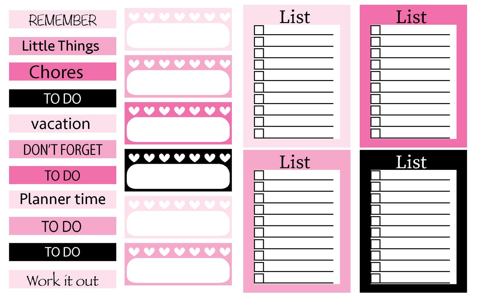 Handmade Todo List Stickers: Planner Organization - Etsy