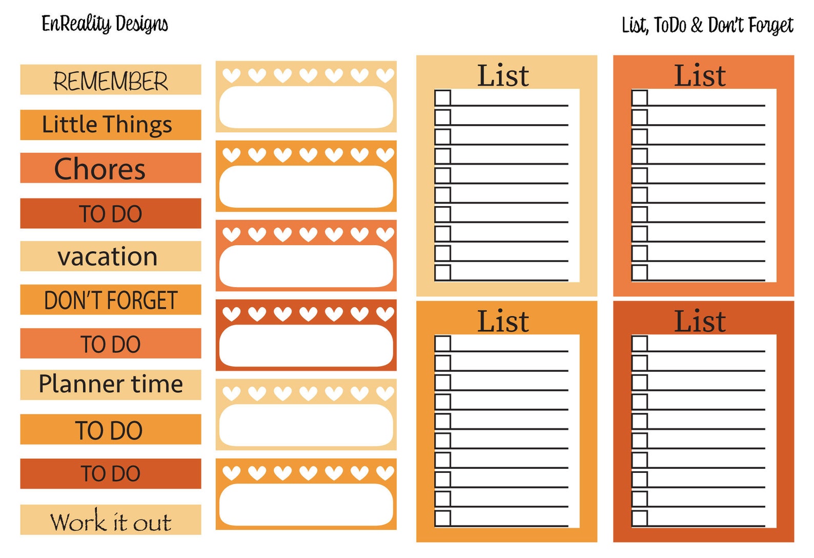 Handmade Todo List Stickers: Planner Organization - Etsy