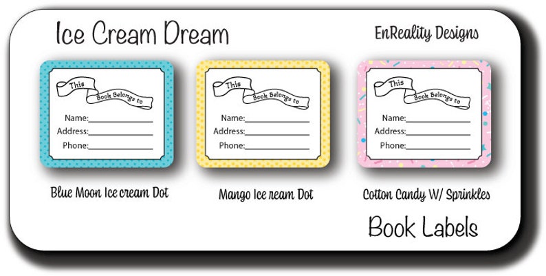 This Book Belongs To" Labels - Personalize Your Journals, Notebooks ...