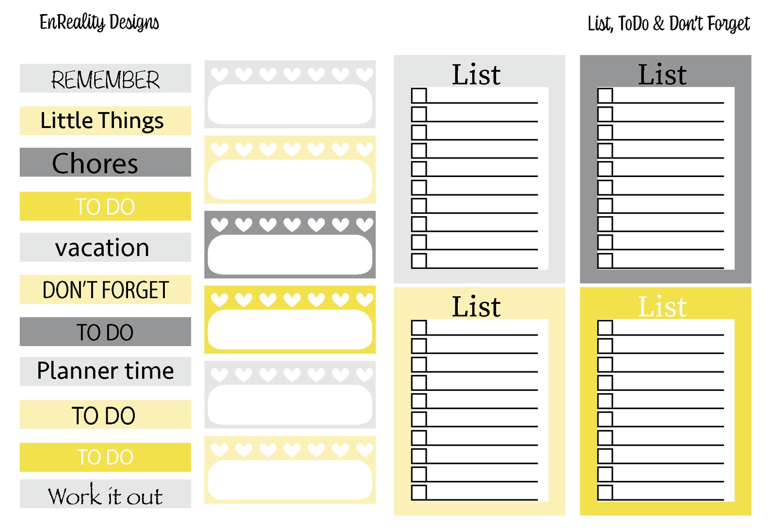 Handmade Todo List Stickers: Planner Organization - Etsy