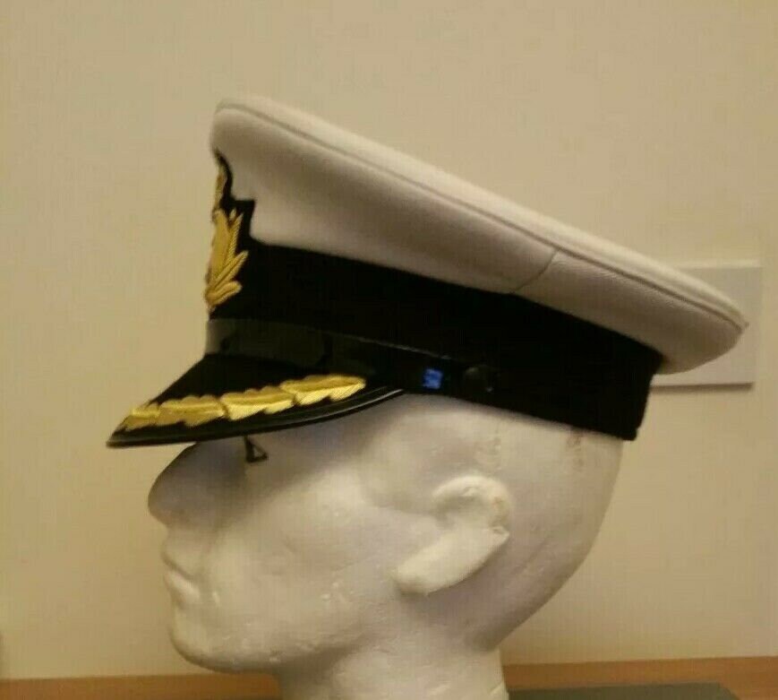 British Royal Navy Captain / Commander Officers Peaked Cap / Hat James ...