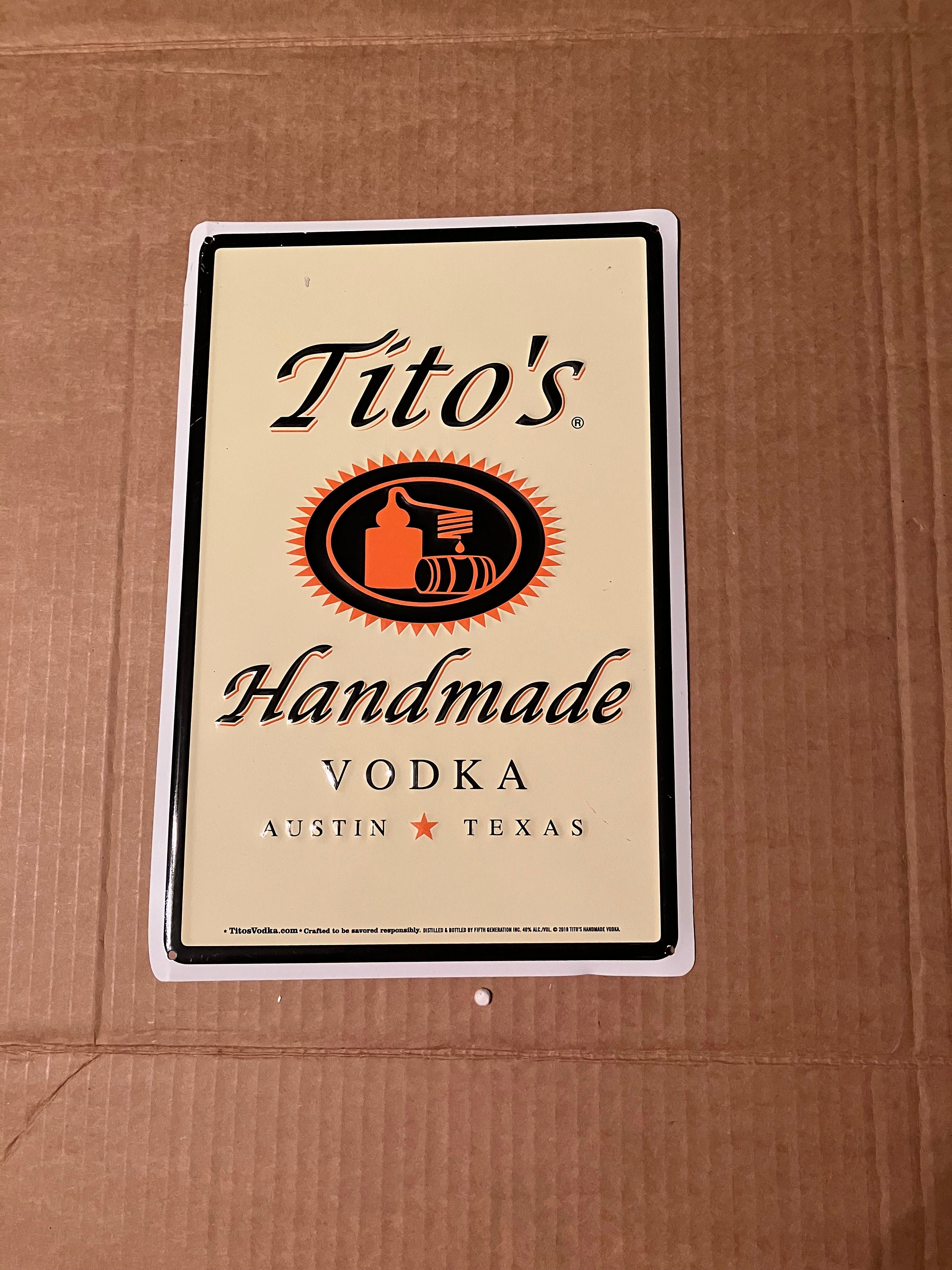 Titos Handmade Vodka Tin Sign - Etsy