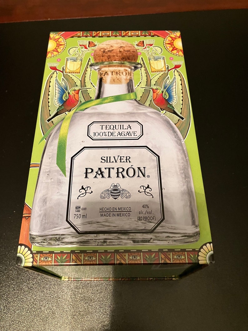 Patron Tequila Tin Tip Jar - Etsy