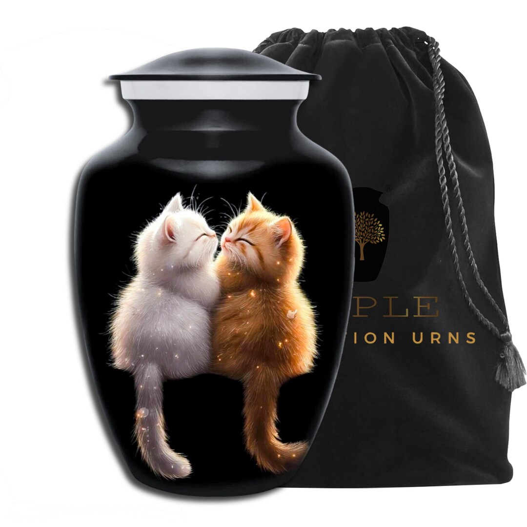 Ample Cremation Urns Aluminium Cremation Vessel With Elegant ...