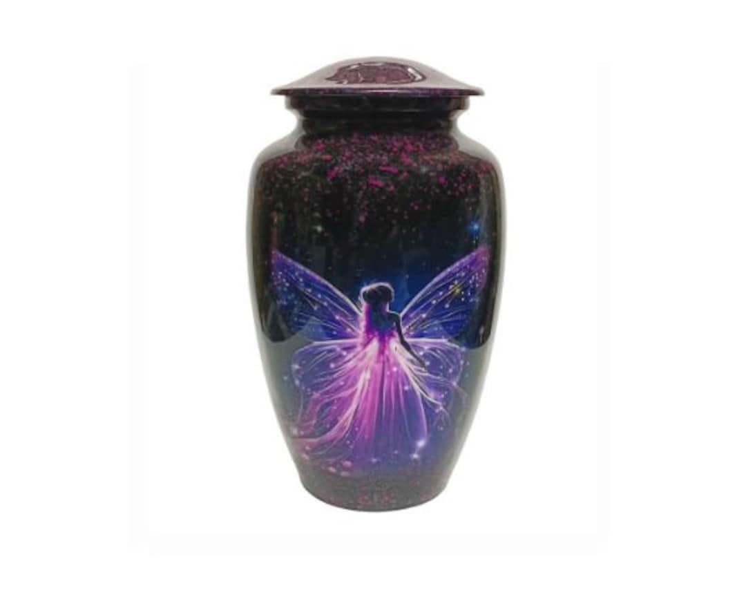 Ample Cremation Urn-celestial Fairy Metal Urn Enchanting Resting Place ...