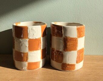 Checkered Ceramic - Etsy