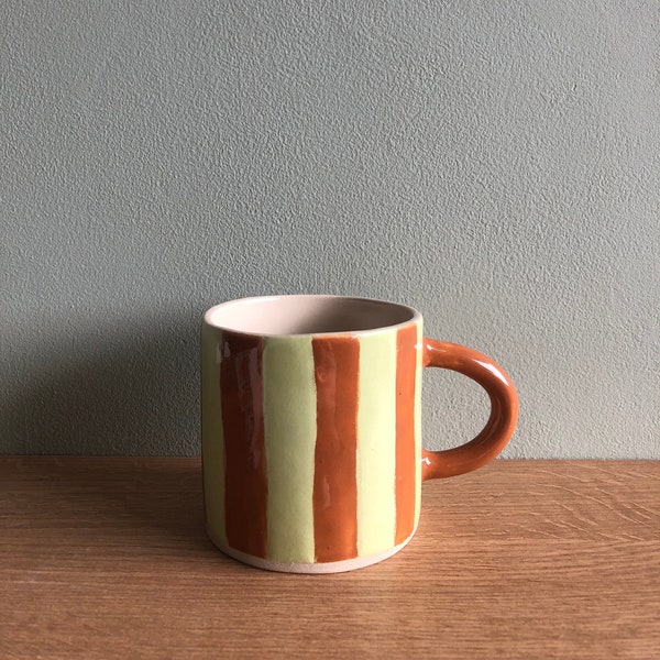 Striped Mugs - Etsy UK