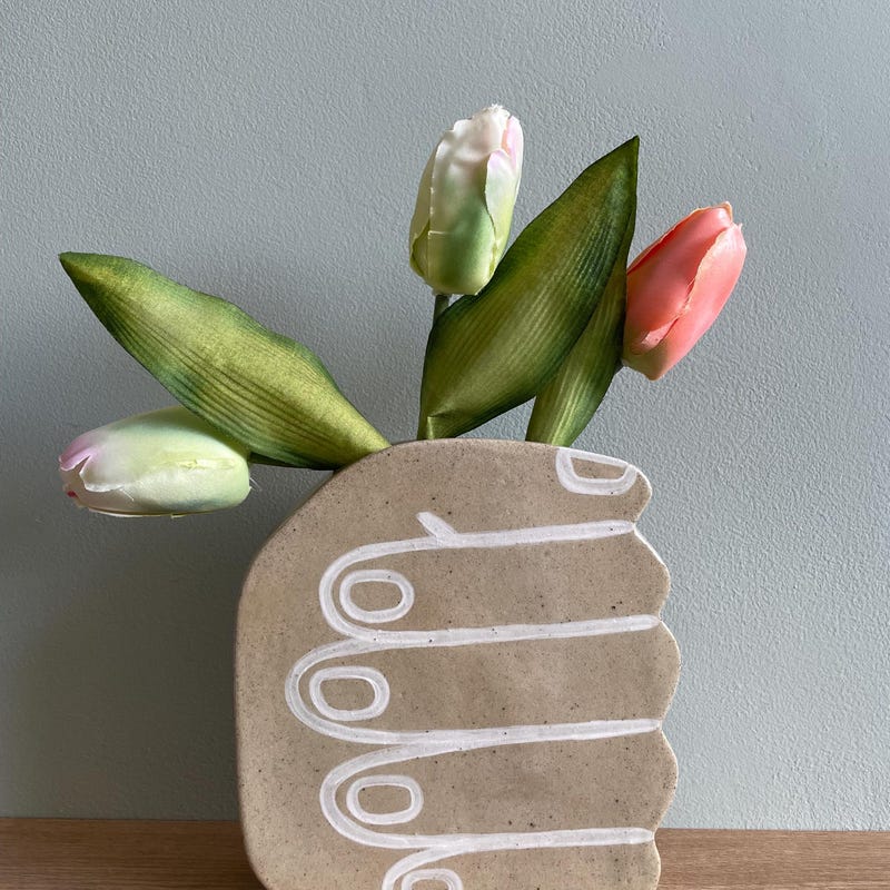Hand Vase - Etsy