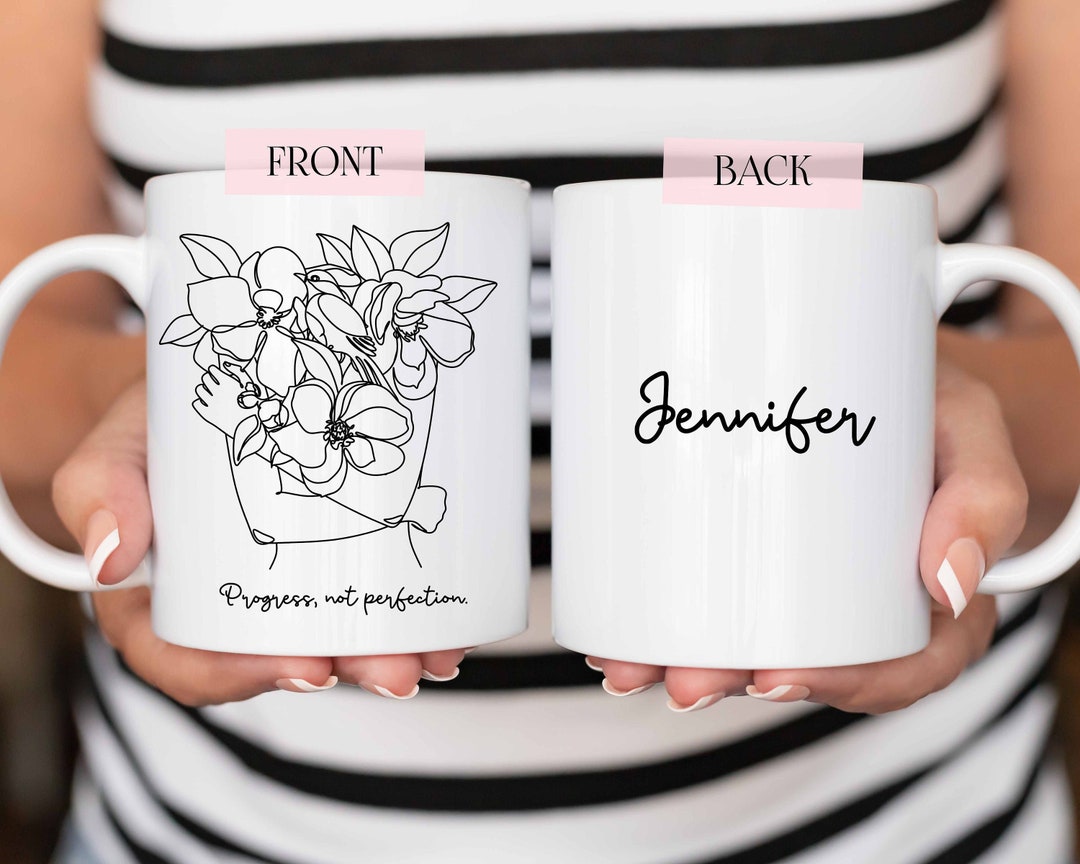 Progress Not Perfection Mug, Self Love Mug, Self Love Quotes ...