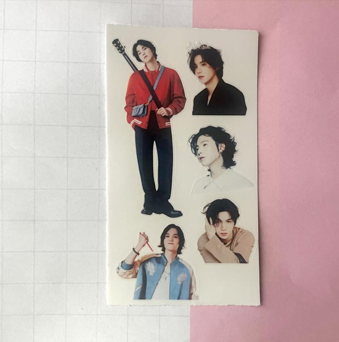 Yoongi Sticker Sheet - Etsy