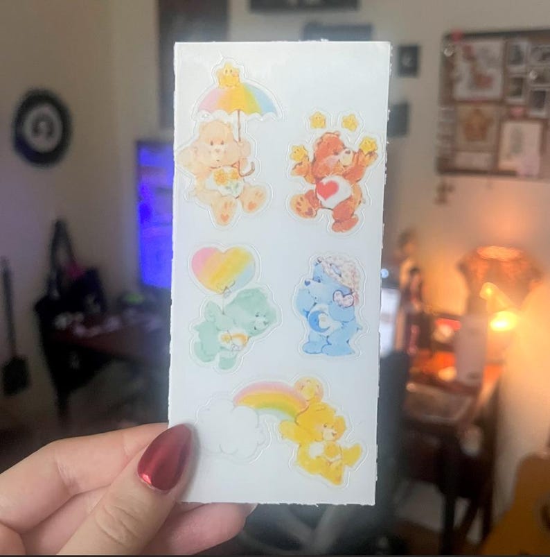 Care Bears Sticker Sheet - Etsy