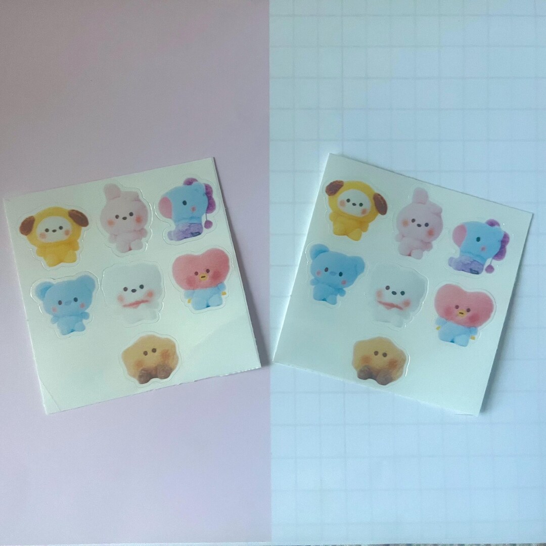 Bts Bt21 Sticker Sheet - Etsy