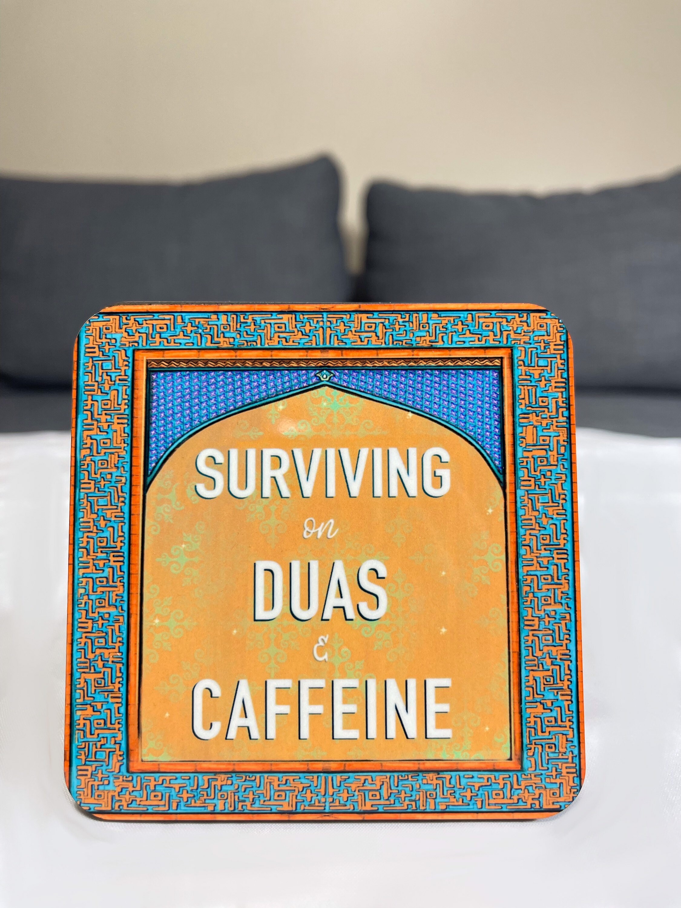 Bismillah & Alhmdulillah Coaters, Set of 2, Islamic Coasters, Desi ...