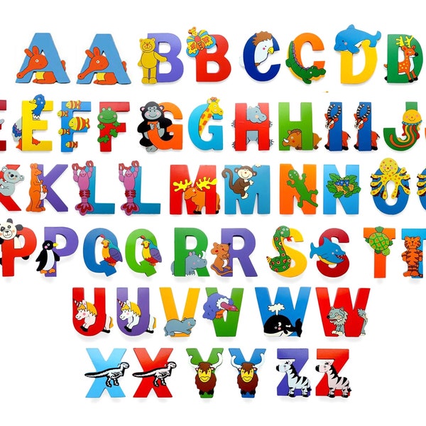 Letters Animals - Etsy