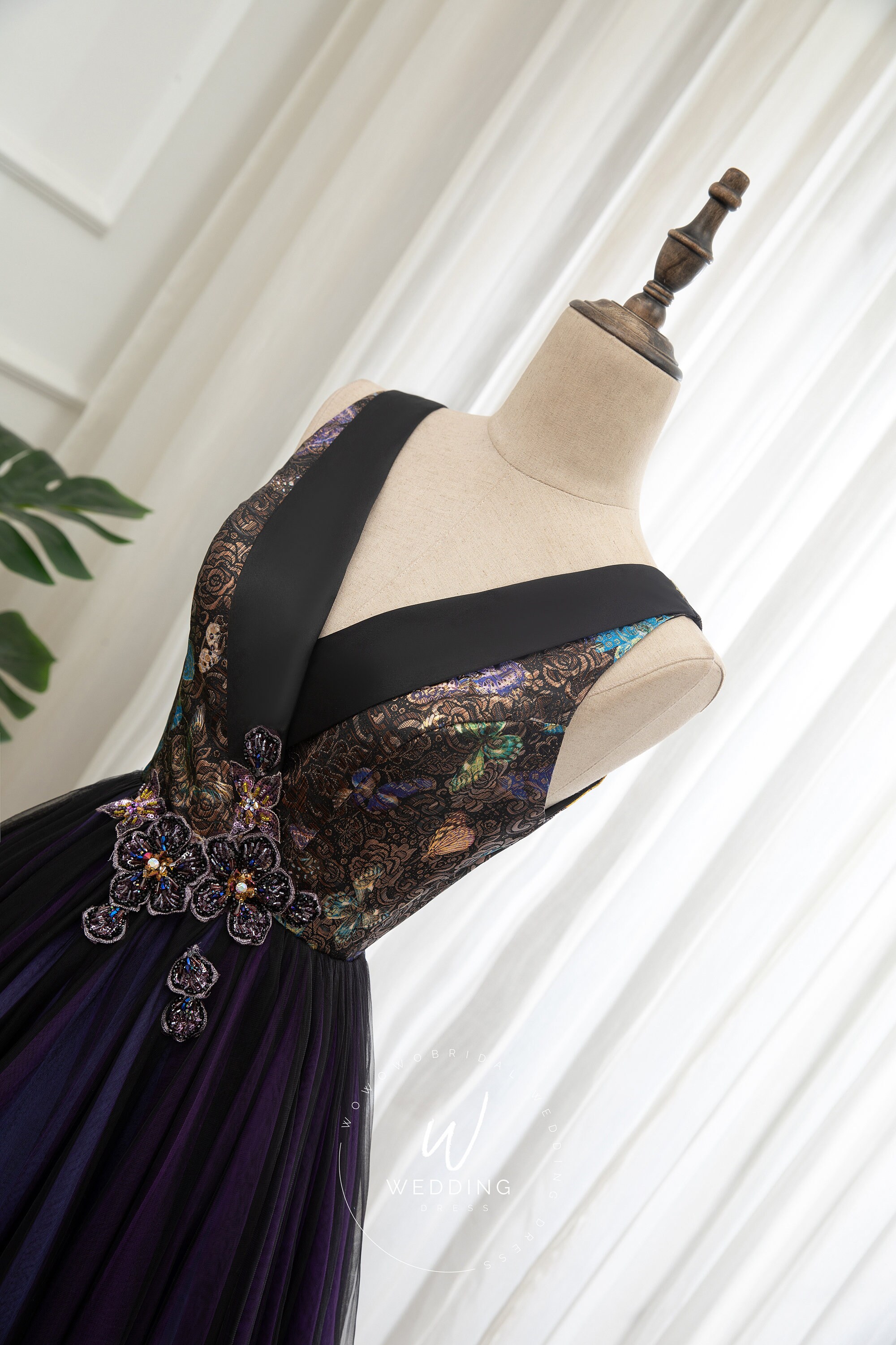 Vintage Butterfly Prom Ball Gown Flower Applique Evening | Etsy