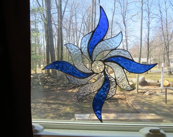 Pinwheel Stained Glass - Etsy